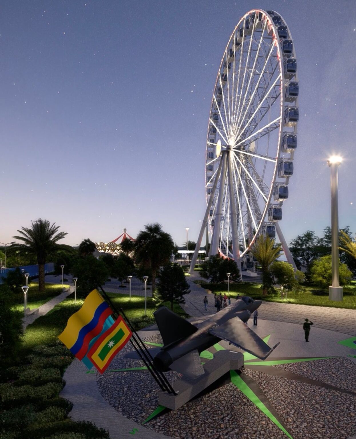 Alcalde Char anuncia que Barranquilla tendrá su ‘Luna del río’, la rueda de la fortuna que será ...